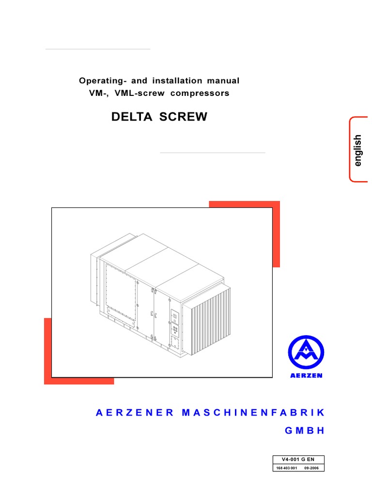 Manual - Aerzen Delta Screw - VM VML Units | PDF