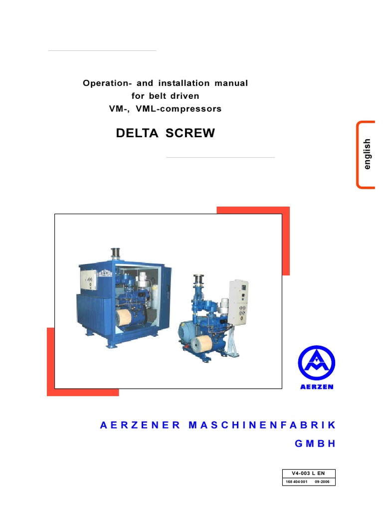 Manual - Aerzen Delta Screw - VM VML Units II | PDF