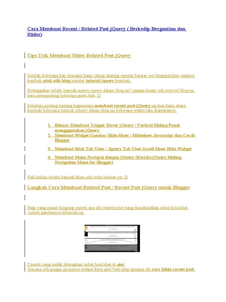 Cara Membuat Recent | PDF