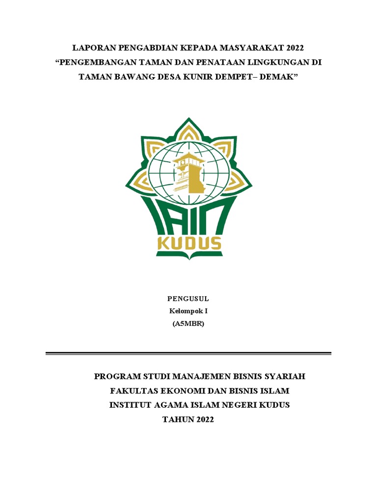 Laporan Pengabdian Kepada Masyarakat 2022 Kelompok 1 | PDF