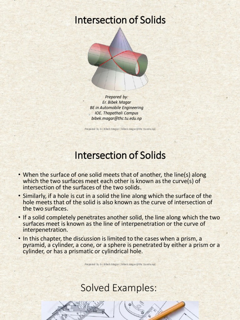 Intersection OfSolids 6 | PDF
