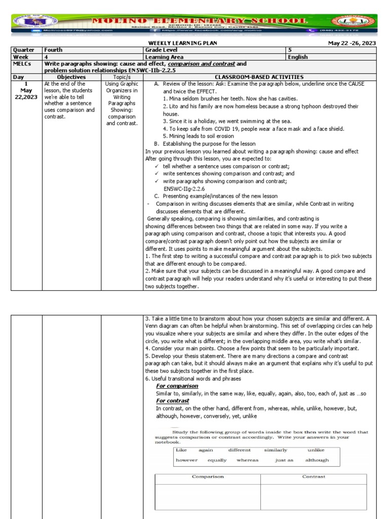 English WLP QTR4 - WK 4 | PDF