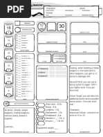 Dungons and Dragons Sample Sheet | PDF | Fantasy Games | Dungeons & Dragons