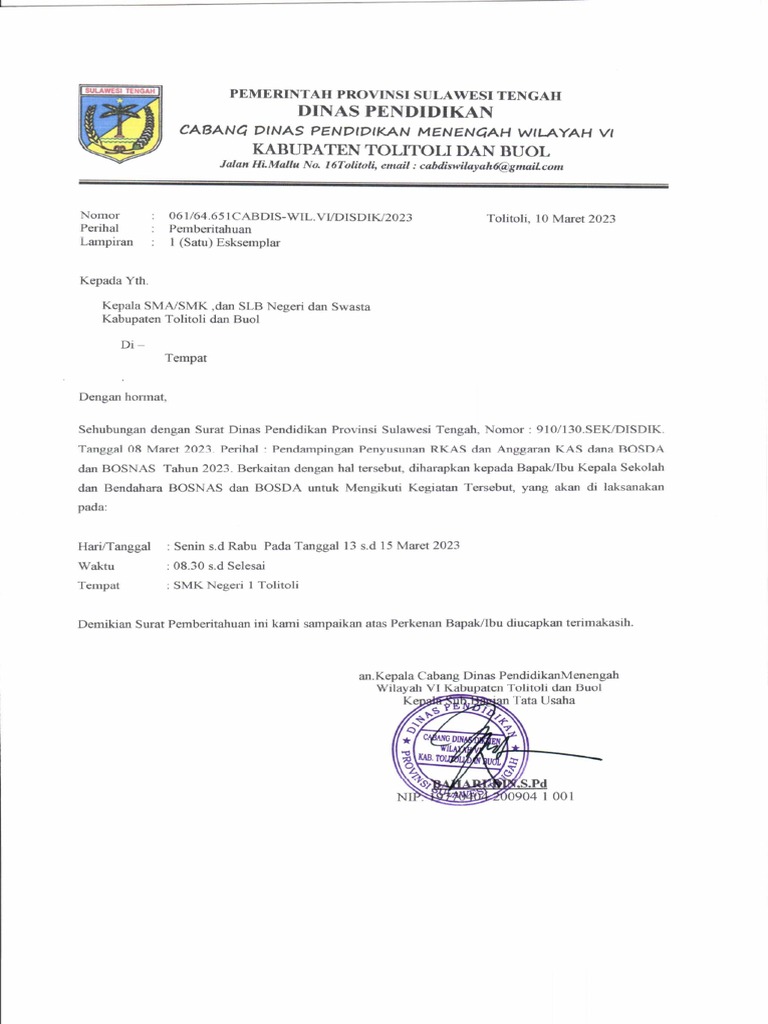 Ralat Surat Pemberitahuan | PDF