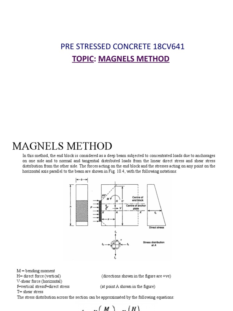 Pre Stressed Concrete 18Cv641: Topic: Magnels Method | PDF | Beam ...