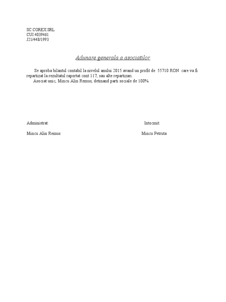 ADUNARE GENRALAdocx | PDF