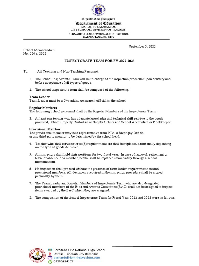 BERNARDO-LIRIO-NHS-Memo-006-2022 | PDF