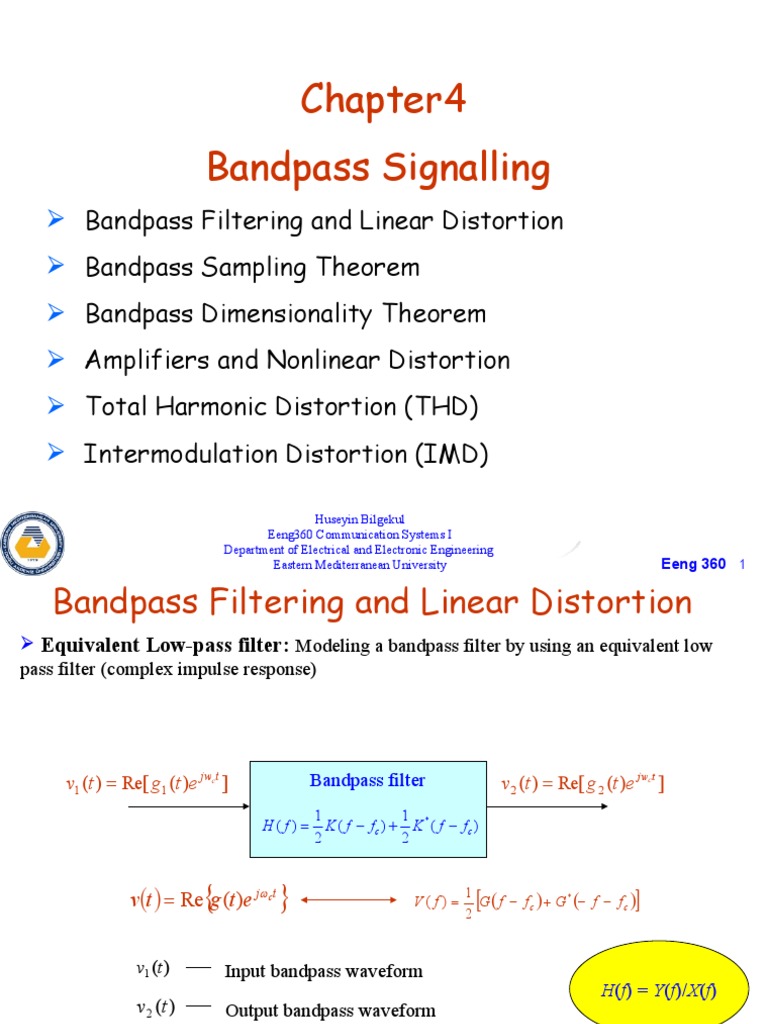 Chap4 Lec2 | PDF | Distortion | Sampling (Signal Processing)