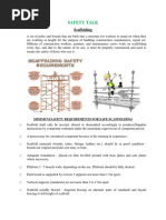 Scaffolding Safety Inspection Checklist | PDF | Scaffolding | Manufactured Goods