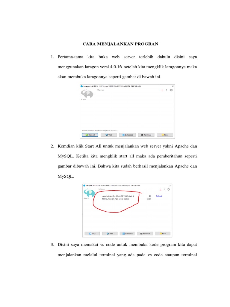 Cara Menjalankan Program | PDF