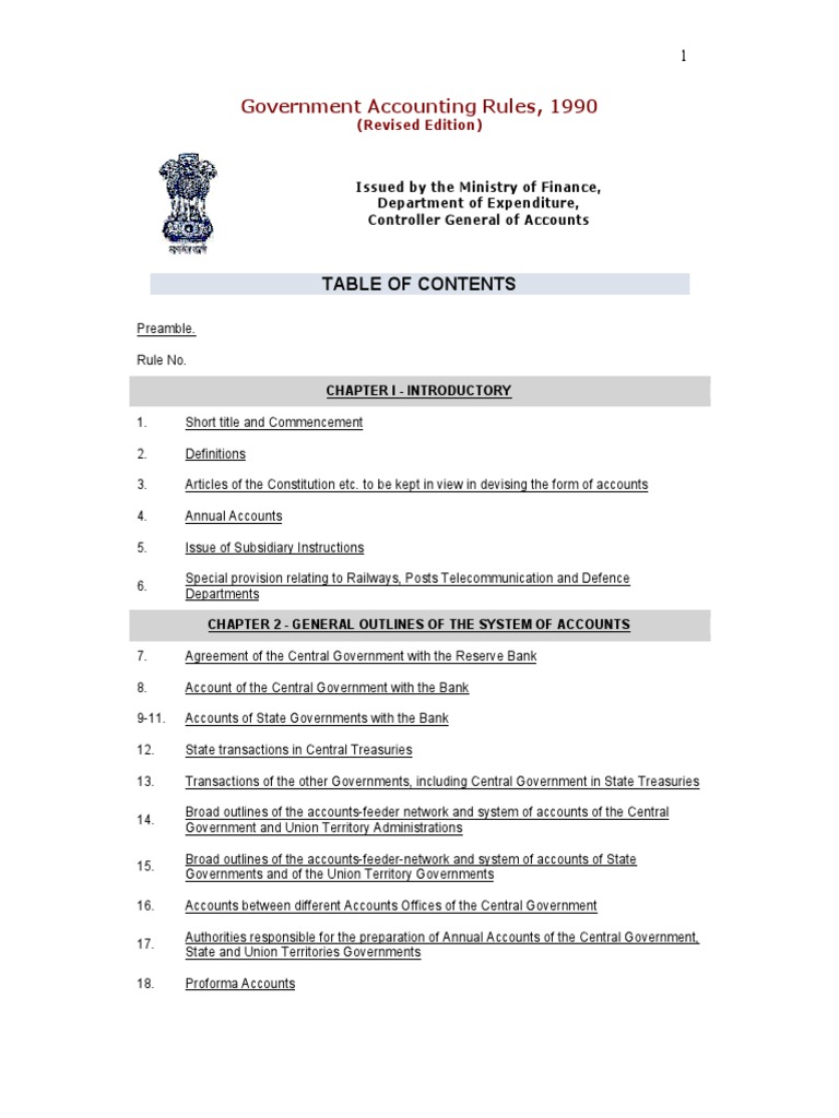 Accounts Code Vol-I Chapter 2 Only | PDF | Banks | Payments