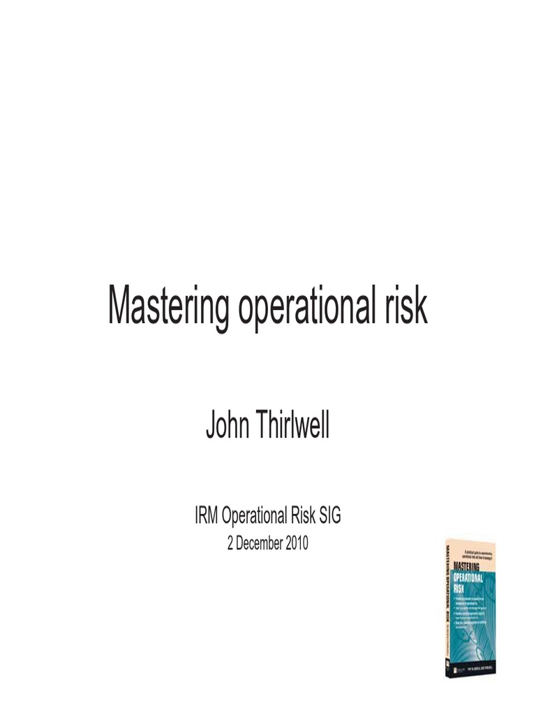 Operational Risk Management Framework | PDF | Risk | Operational Risk