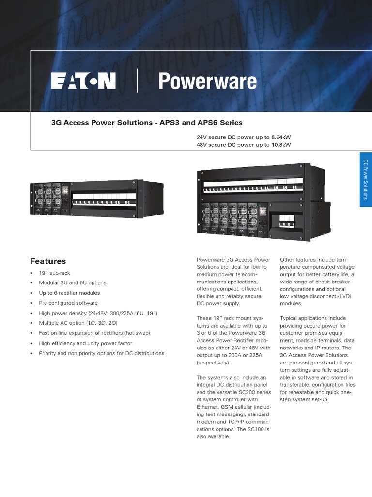 DC Power-APS3-300 - APS6-300 - 500 - E | PDF | Rectifier | Direct Current