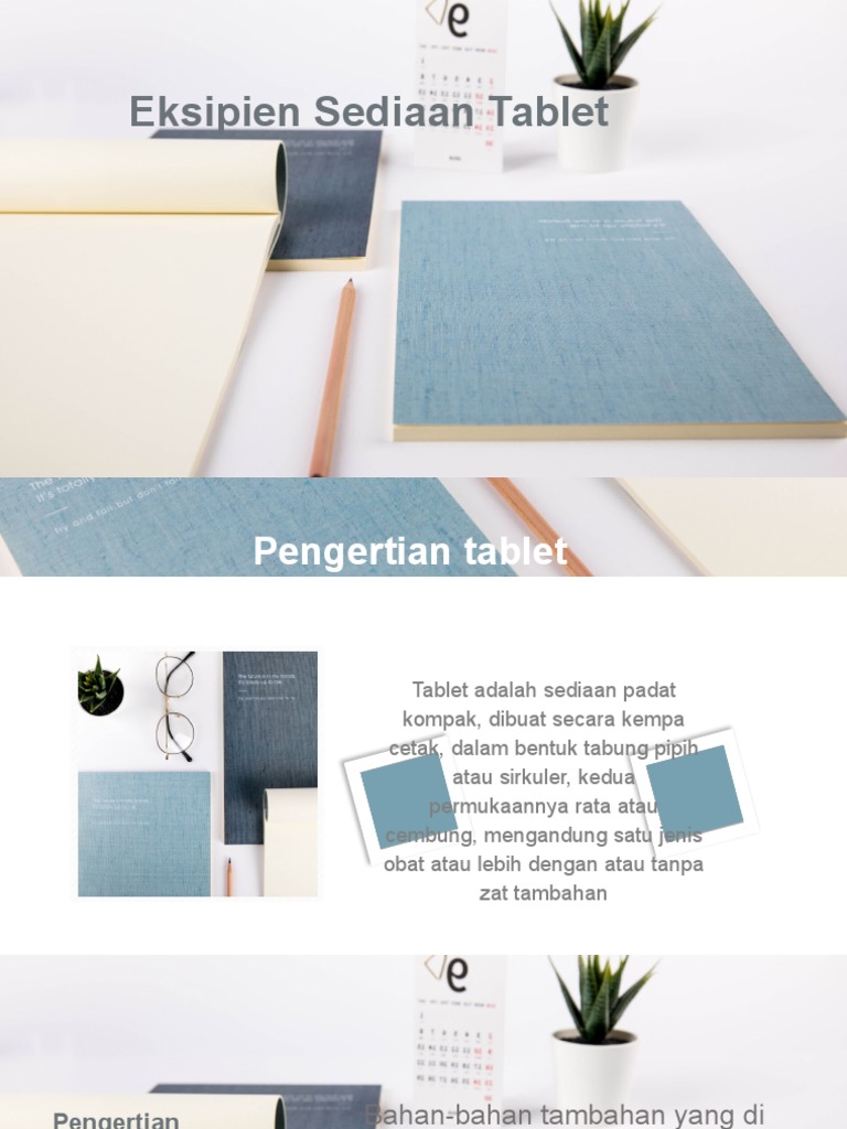 Eksipien Sediaan Tablet | PDF