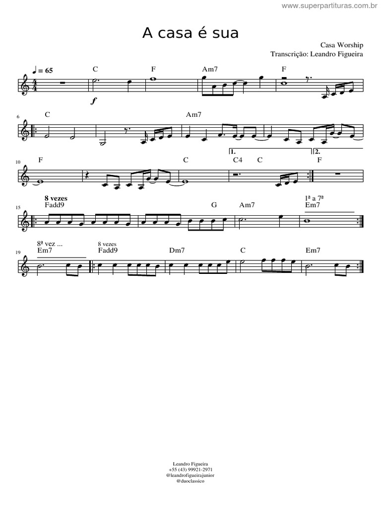 (Superpartituras - Com.br) A Casa e Sua V 2 | PDF | Xadrez