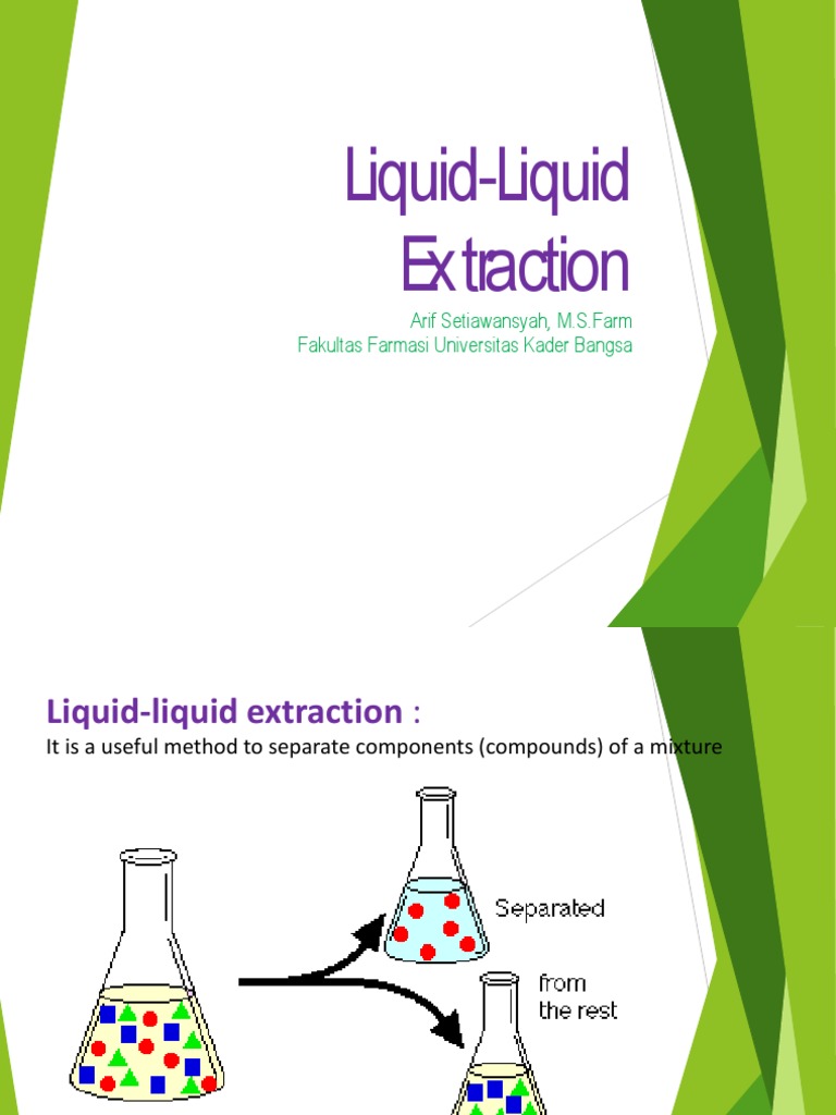 Chemistry Students: Liquid Extraction | PDF
