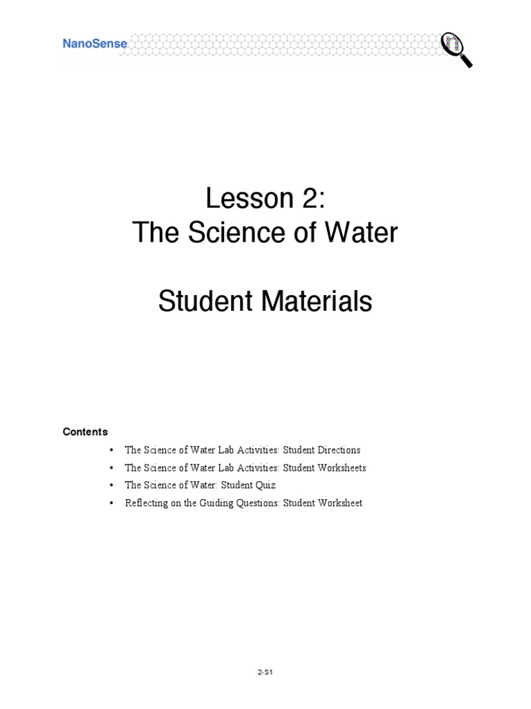 Prop of Water Lab | PDF | Water | Chemical Bond