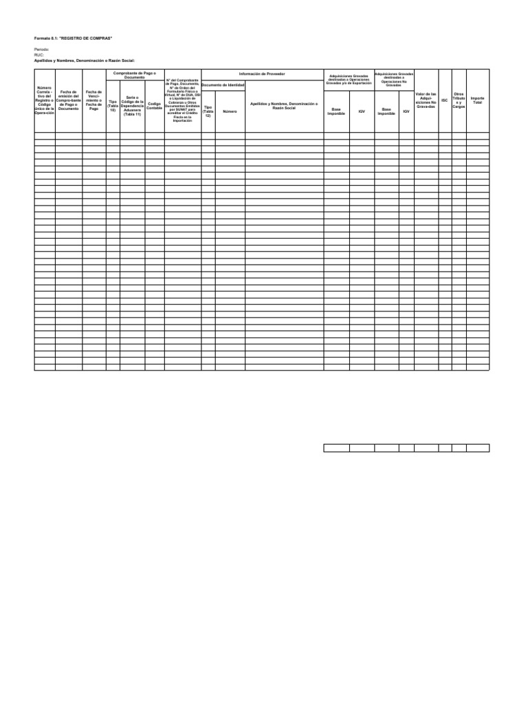 Formatos de Libros Contables | PDF