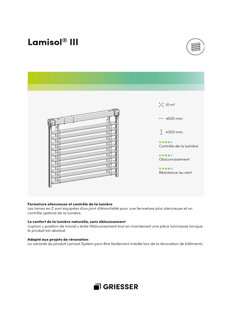 Fiche Technique Lamisol III | PDF