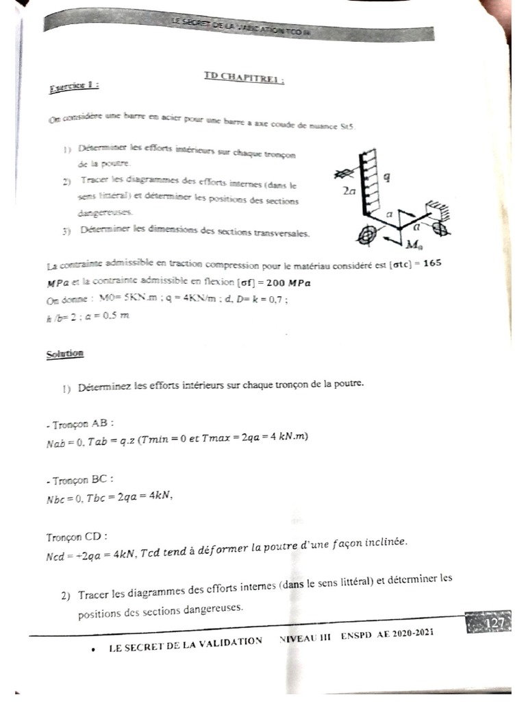 Ancien Sujet Rdm2 | PDF