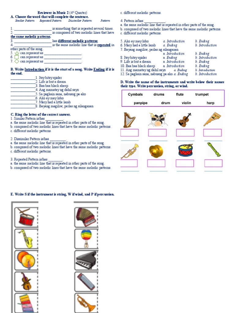 Reviewer in Music 2 | PDF | Foreign Language Studies