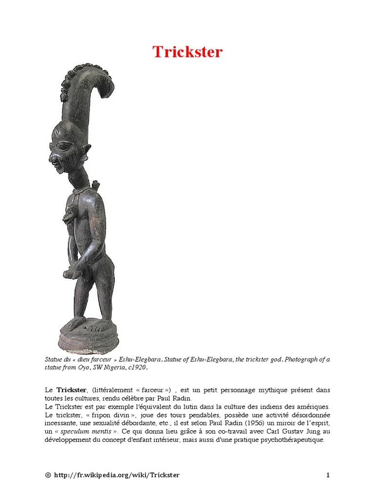Archetype Trickster | PDF | Fripon | Psychologie