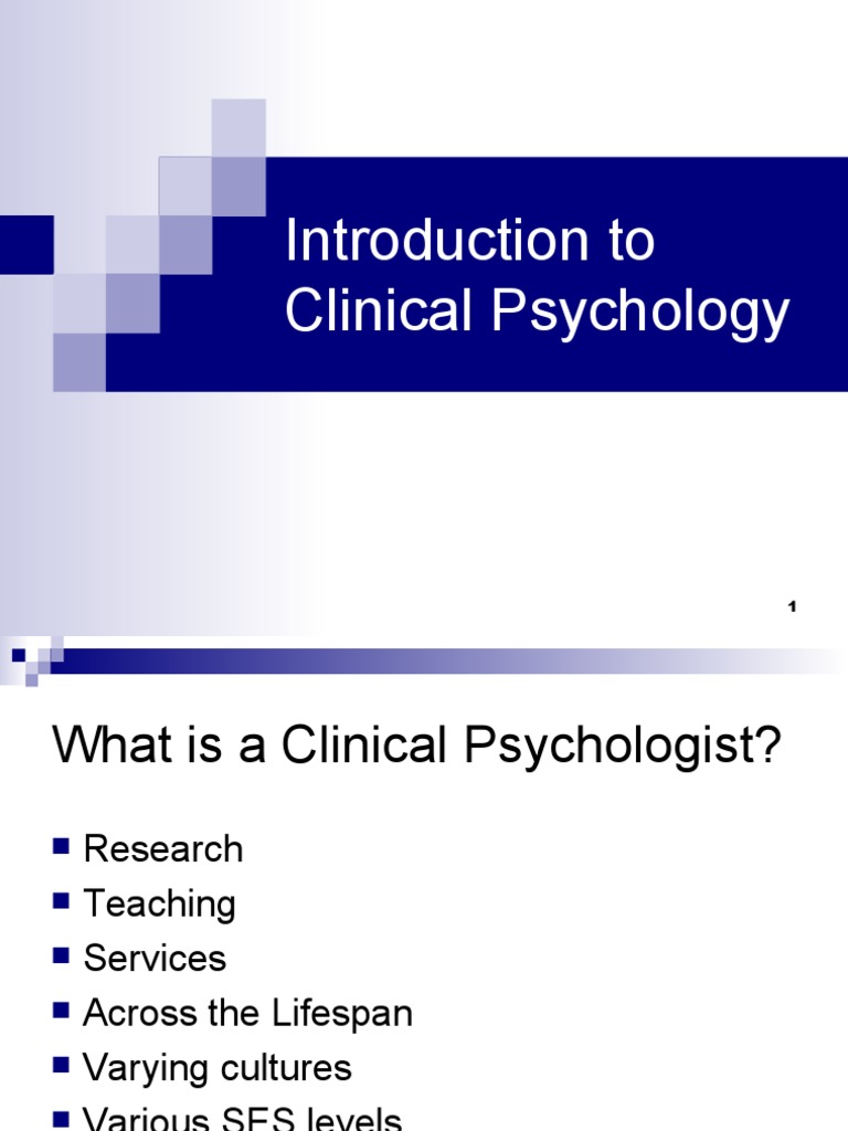 Introduction To Clinical Psychology Notes 1 | PDF | Clinical Psychology ...