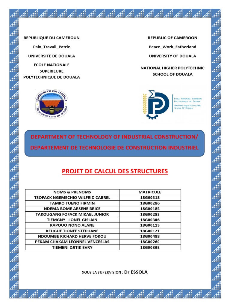 Projet de Calcul Des Structures | PDF | Génie parasismique | Physique