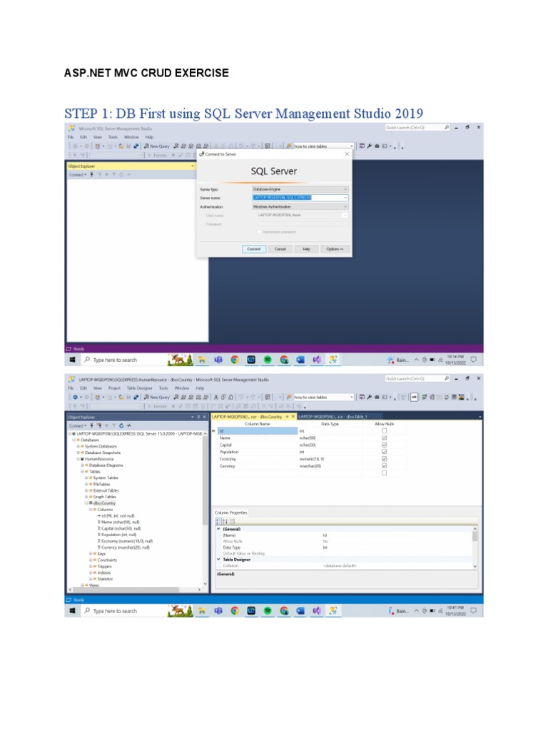 Aspdotnet Mvc Exercise Step1 4 Pdf Entity Framework Databases