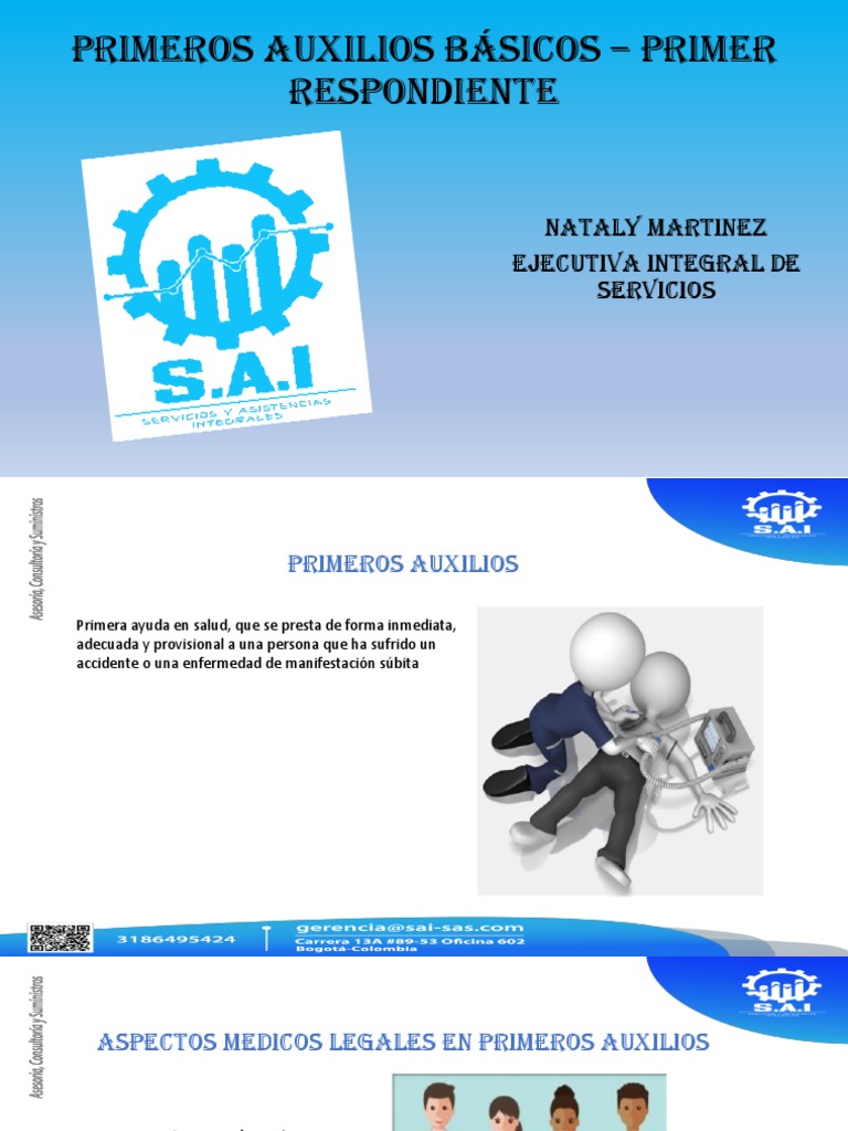 Primeros Auxilios Básicos para Primeros Respondientes | PDF