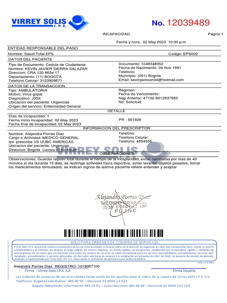 1 Virrey Solis Kevin Javier Sierra Salazar-1 | PDF | Ciencias de la ...