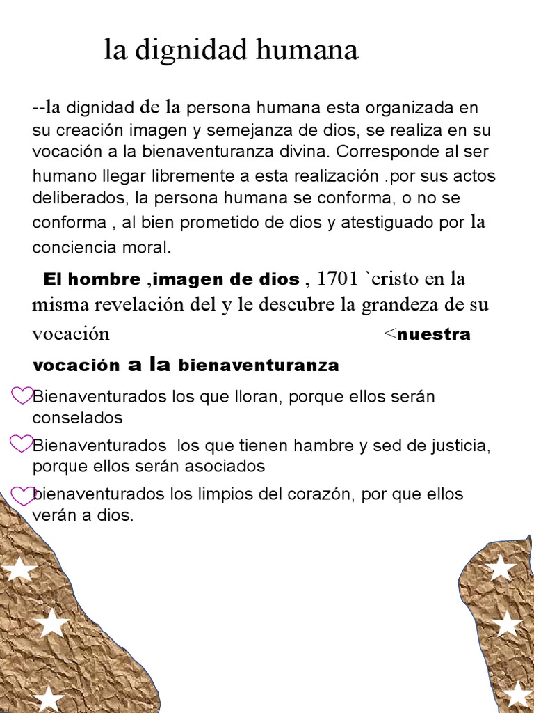 La Dignidad Humana | PDF