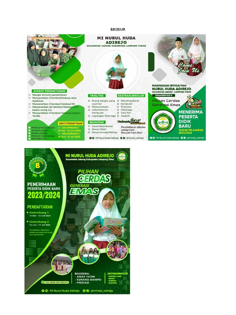 Foto, Leaflet, Pamflet, Brosur, Video Kegiatan Sosialisasi Visi Misi | PDF