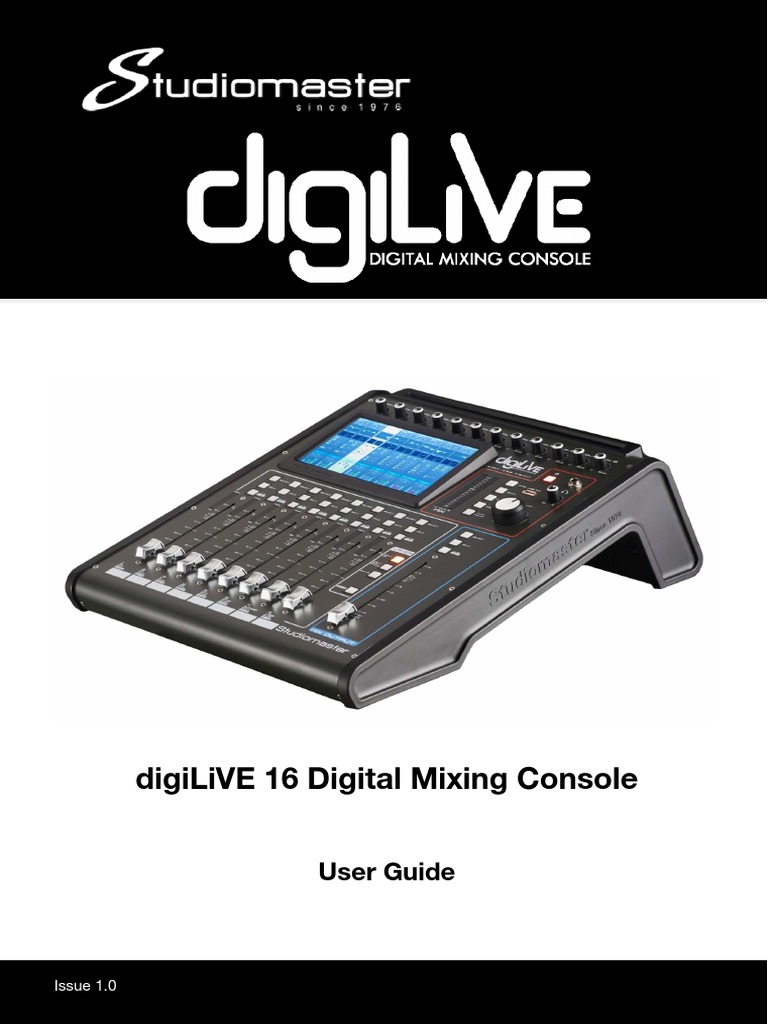 digiLiVE 16 Digital Mixing Console User Guide | PDF | Equalization (Audio) | Sound Production