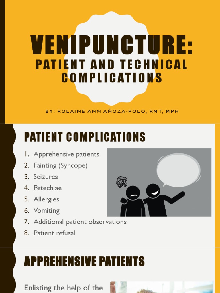 Venipuncture Complications and Care | PDF | Blood Plasma | Bleeding