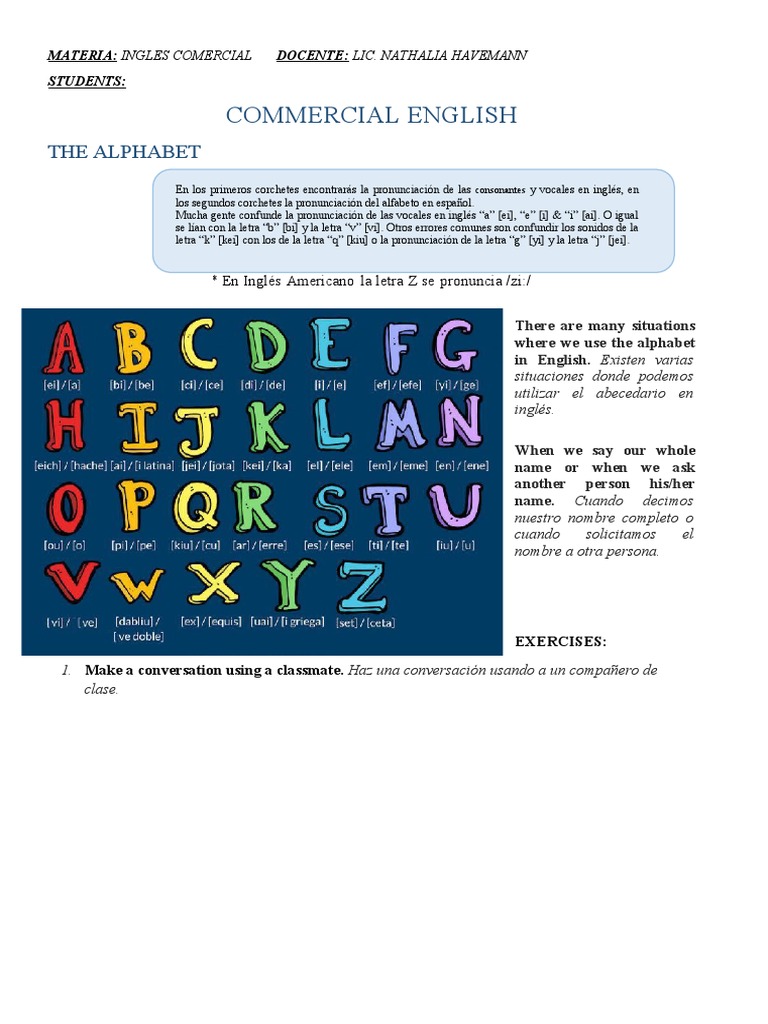 9th CLASS - ENGLISH ALPHABET | PDF | Lingüística | Comunicación humana