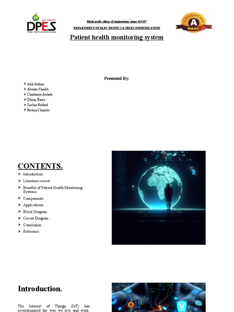 Iot Based Health Monitoring System Pdf Monitoring Medicine Internet Of Things 