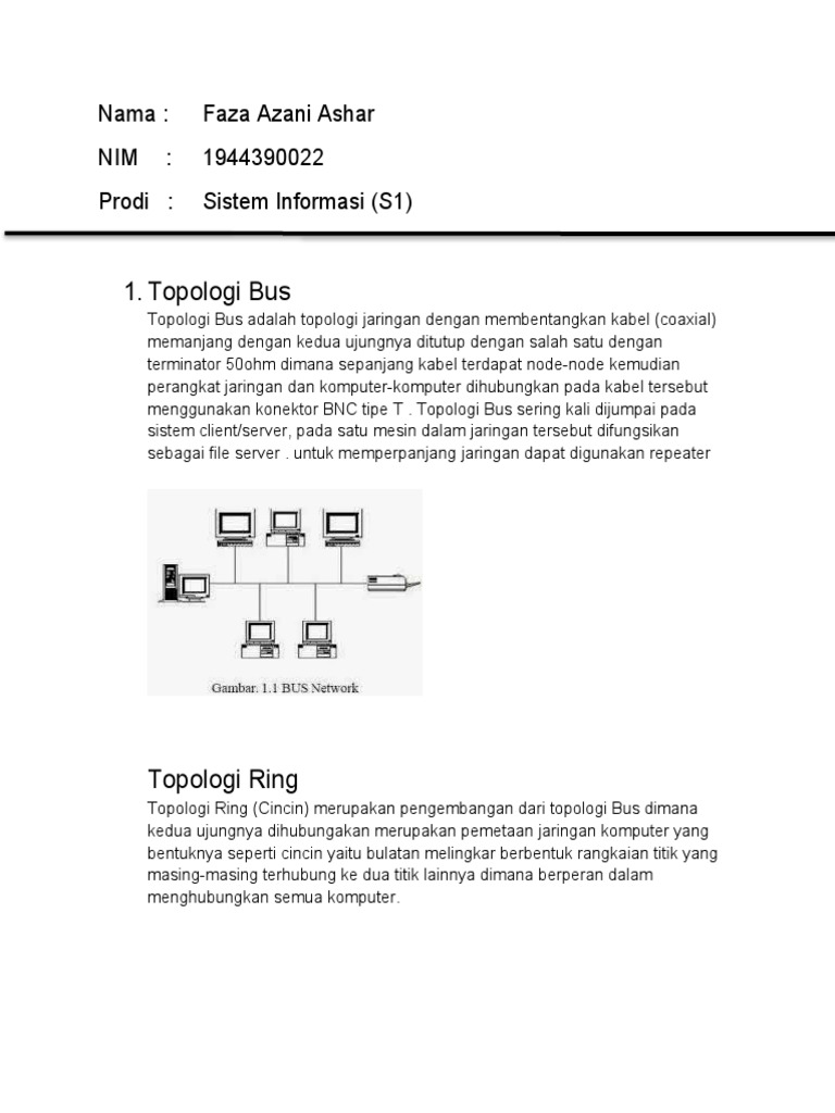 Topologi Jaringan & Jenis LAN | PDF