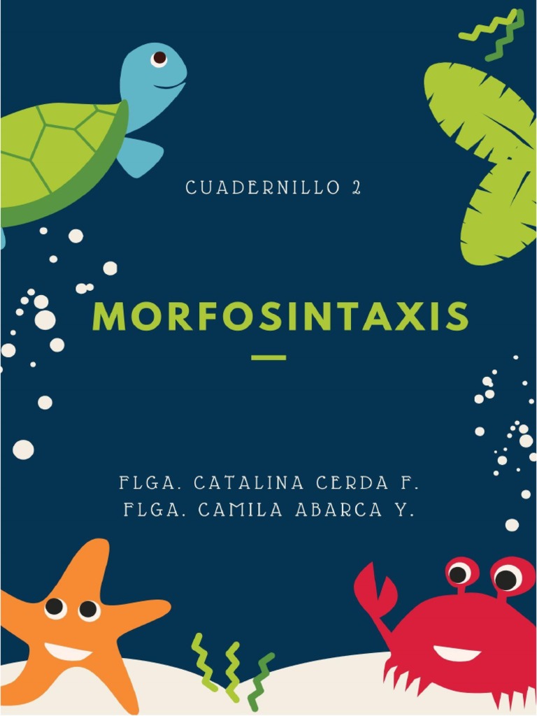 Cuadernillo 2 Morfosintaxis | PDF | Verbo | Tipología Lingüística