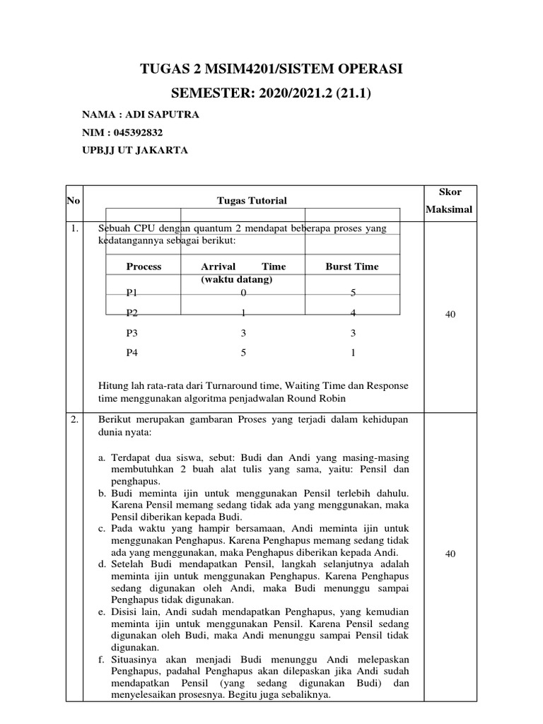 Tugas 2 Msim4201 | PDF
