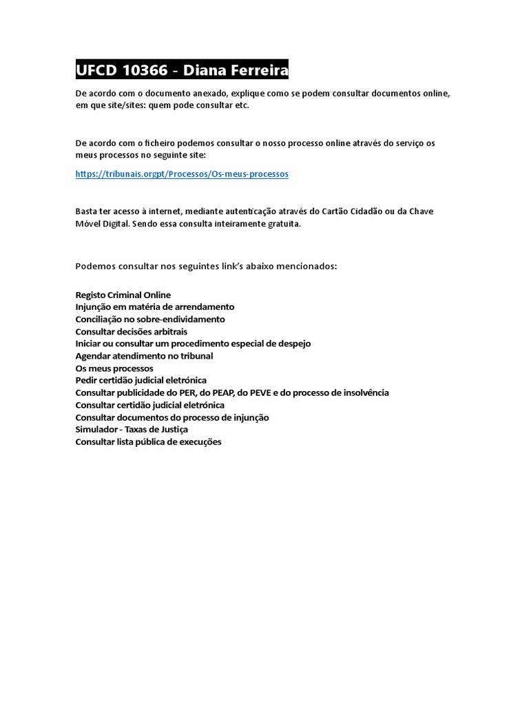 UFCD 10366 Diana Ferreira | PDF | Ciências Sociais