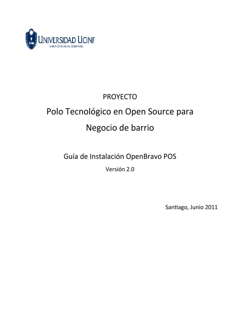 Instrucciones Instalacion Openbravo Pos | PDF | Mi sql | Java (lenguaje de programación)