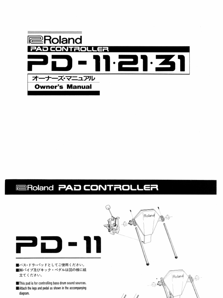 Roland PD-21 Manual Del Usuario | PDF