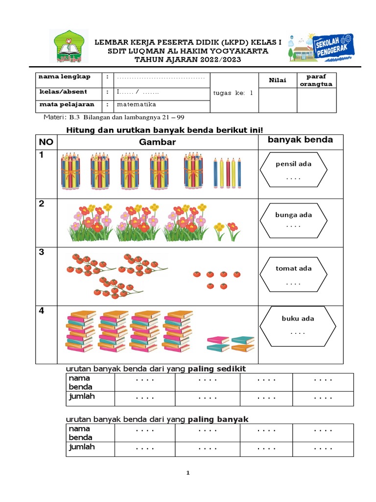 LKPD MATEMATIKA BAB 5 | PDF