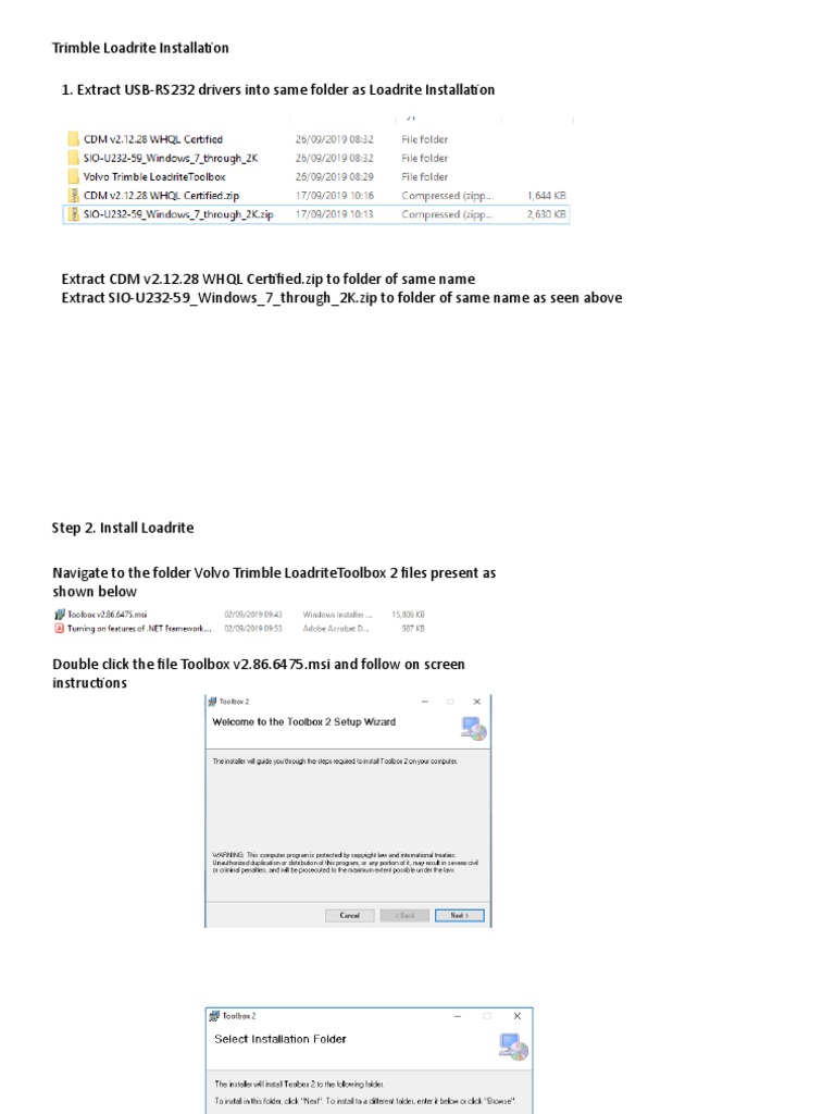 Installing Loadrite | PDF | Device Driver | Software