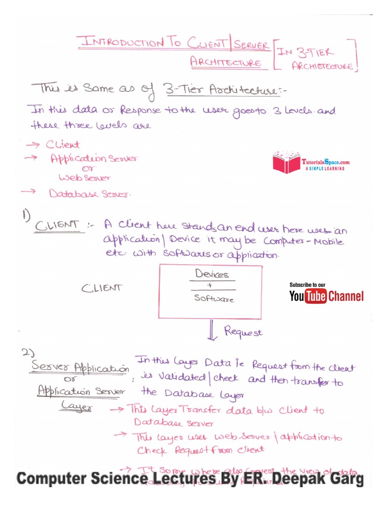 18-Introduction To Client-Server Architecture - DBMS Tutorials | PDF 18-Introduction To Client-Server Architecture - DBMS Tutorials | PDF