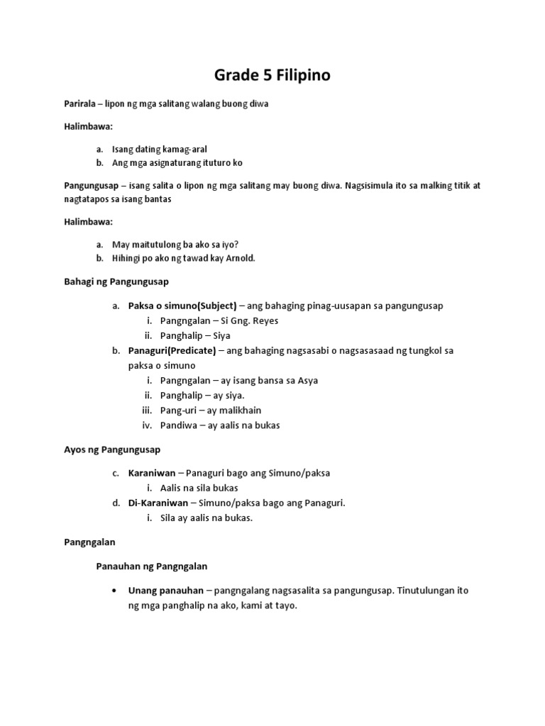 G5 Filipino | PDF