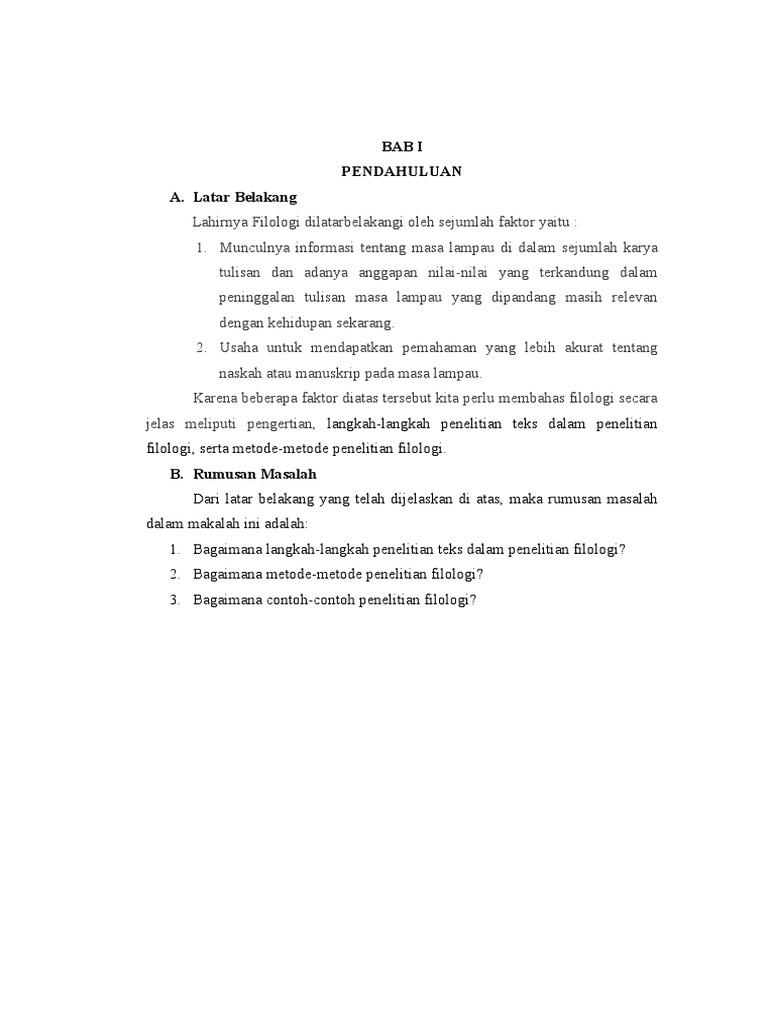 Makalah Filologi | PDF