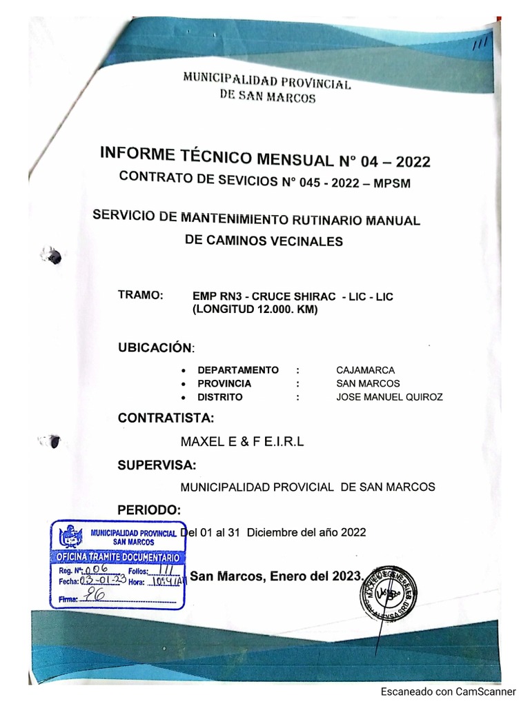 EMP RN3 Cruce Shirac Lic Lic (12.000km) | PDF