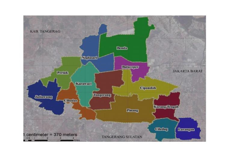 Gambar Peta Kota Tangerang | PDF